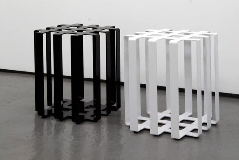 Ramen Sculptural Steel Stool - Vurni